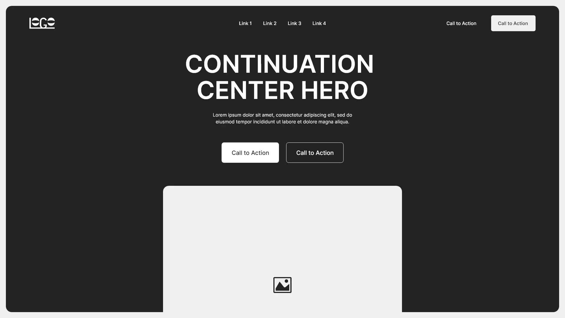 Center Aligned Content with Partially Seen Image